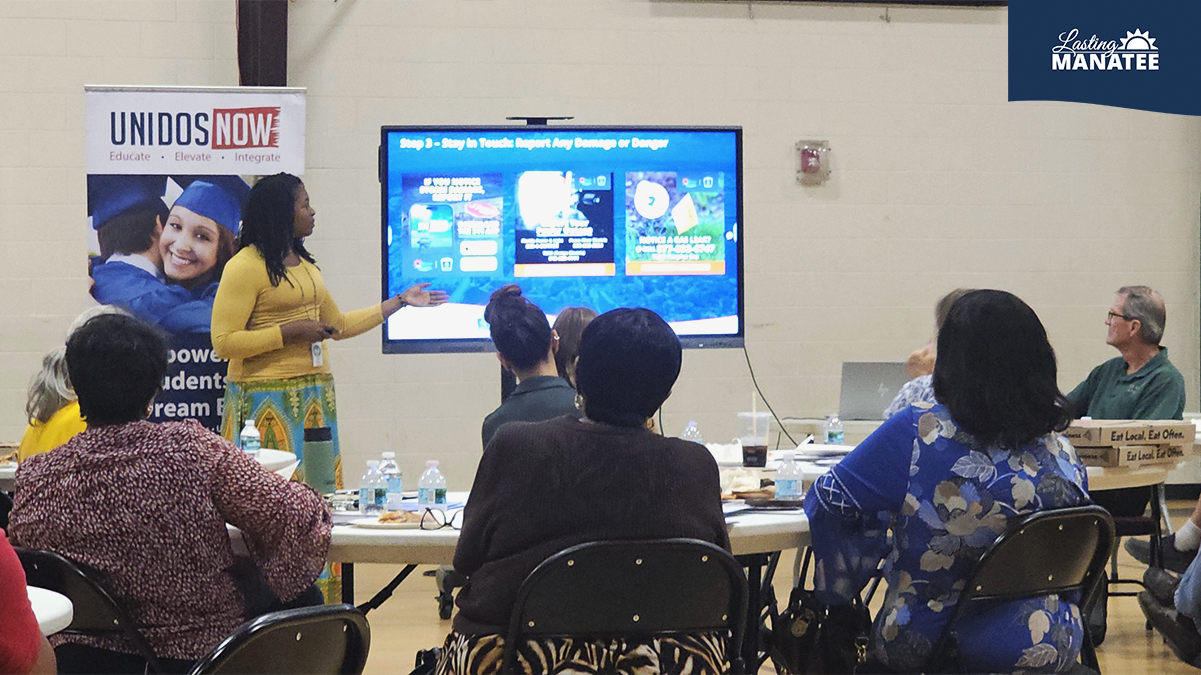 Lasting Manatee talks Program Info and Disaster Preparedness at Commissioner Ballard's Town Hall ...